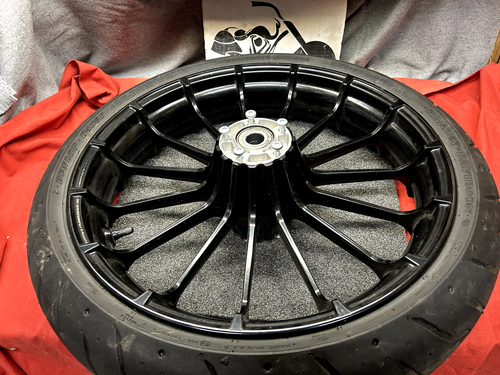 Genuine 09-23 Harley Touring 19x3.5" Front Talon 15 Spoke Wheel & Tire ...