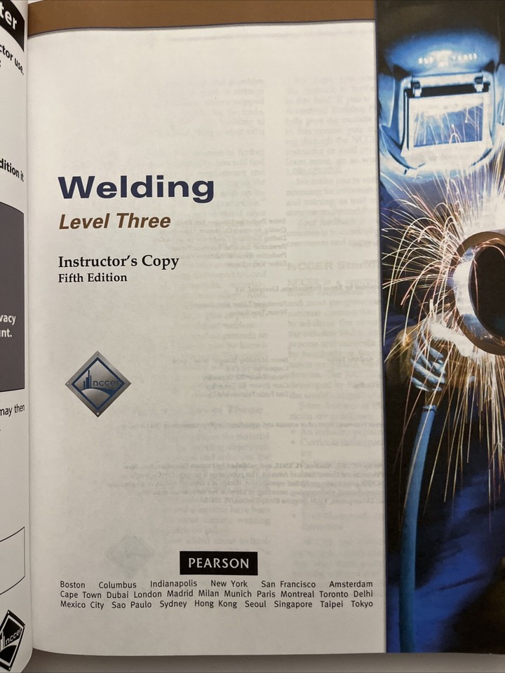 NCCER Welding Level 3 Lesson Plans + Instructor Copy - 5th Edition | eBay
