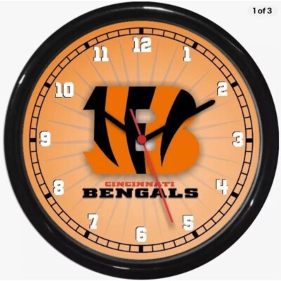 Cincinnati Bengals NFL Football Wall Clock 0724 | eBay