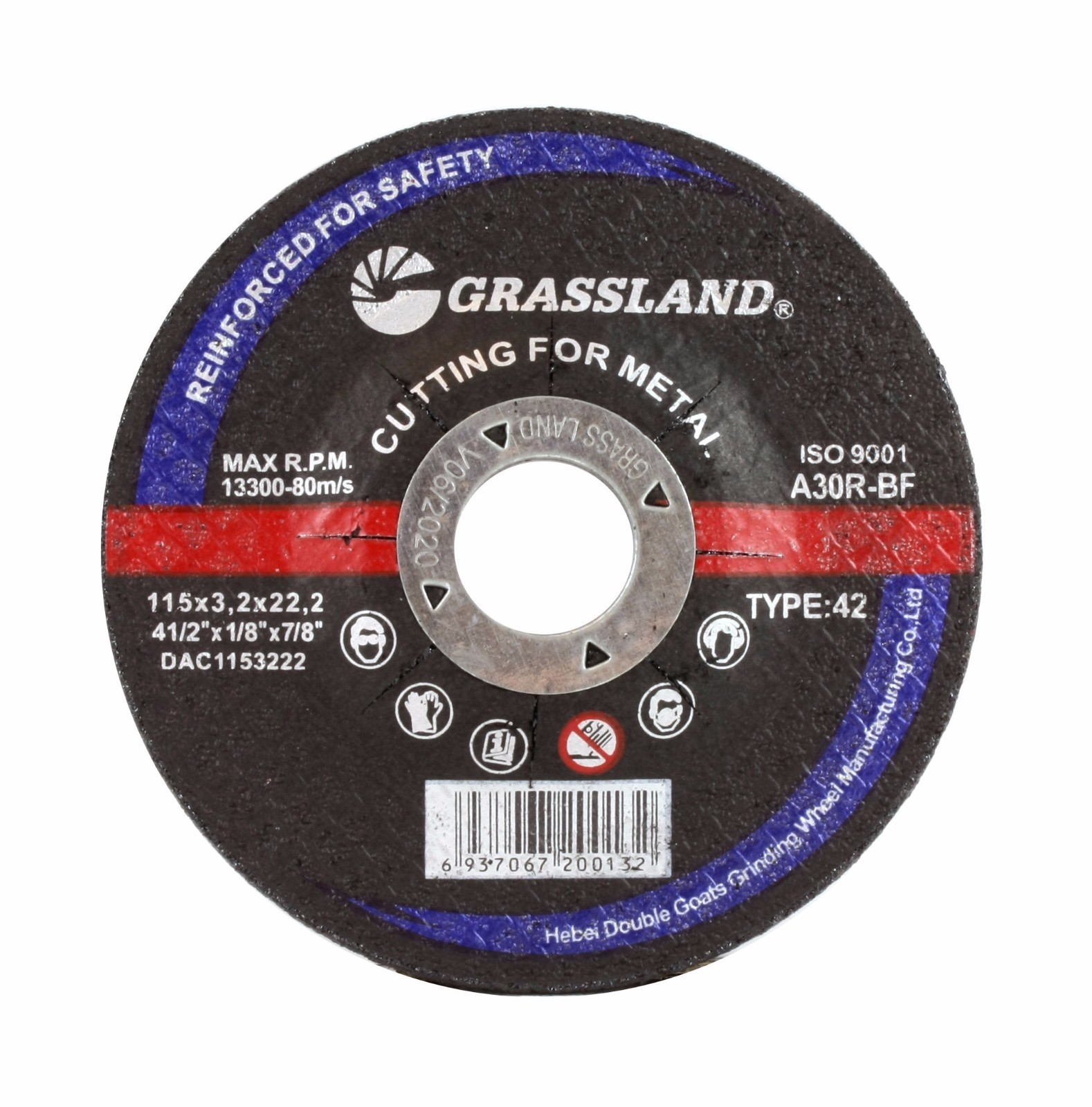 Steel Cut-off wheel - Depressed Center - 4-1/2" x 1/8" x 7/8" - T42 ...