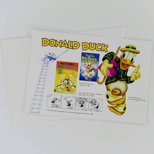 Donald Duck Blank Notecard Disney Gallery 65 Feisty Years Huey Dewey ...