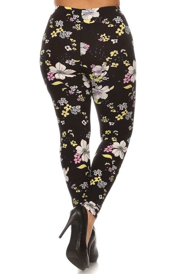 Womens Plus Size Graphic Print Pattern Buttery Soft Leggings | eBay