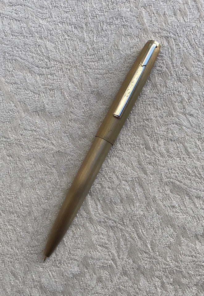Vintage Senator Cap Actuated Ballpoint Pen, Germany, Matte Gold Finish ...