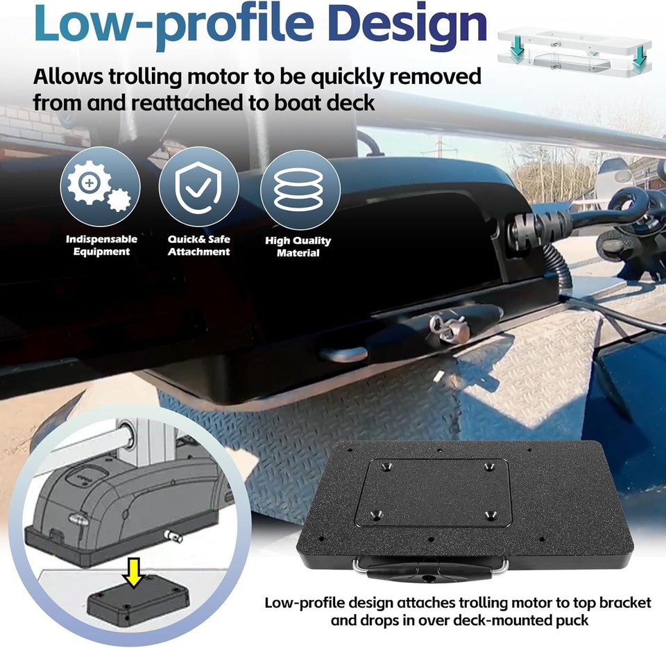 Minn Kota MKA-21 Quick Release Bracket for Ulterra Terrova PowerDrive ...