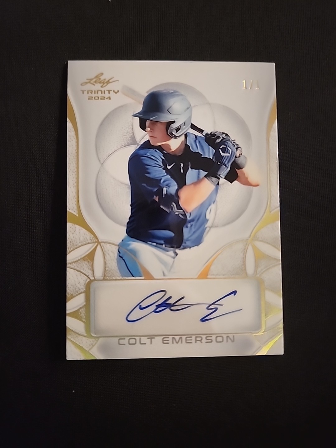 2024 Leaf Trinity 1/1 Auto Colt Emerson Mariners | eBay
