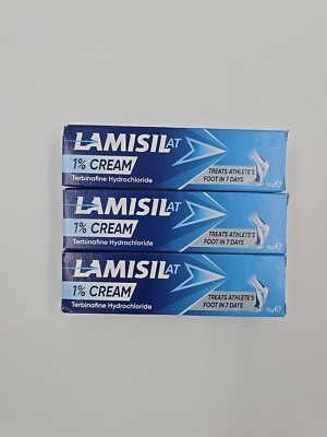 3 X Lamisil Athletes Foot 1% Cream Antifungal Infection Dhobie Itch ...