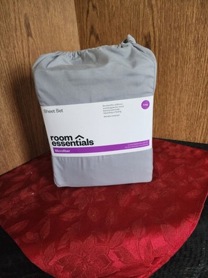 2778. NEW "TARGET" ROOM ESSENTIALS MICROFIBER GRAY SHEET SET 4 PIECE | eBay