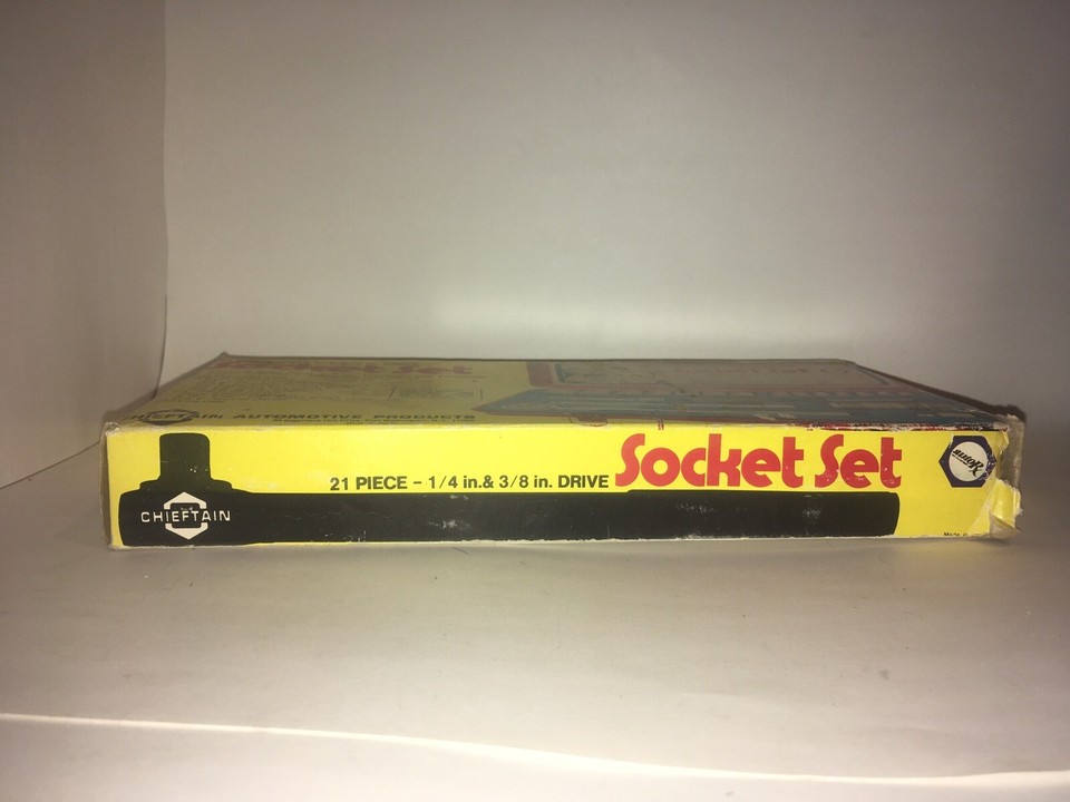 21 piece Socket Set with carrying case Chieftain Automotive Products ...