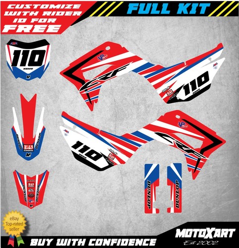 Full Custom sticker Kit fits Honda CRF 110 2019 2020 models SLEEK style ...
