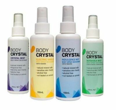 Body CRYSTAL DEODORANT SPRAY 150ml ~ Alcohol Free, (Choose from 4 ...