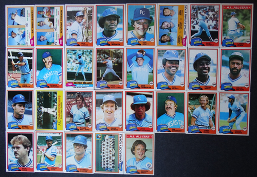 1981 Topps Kansas City Royals Team Set of 29 Baseball Cards | eBay