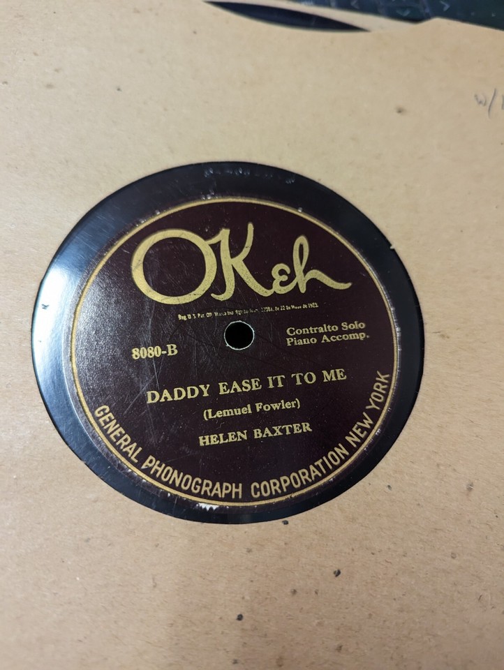 HELEN BAXTER - RARE OKEH BLUES 78 | eBay