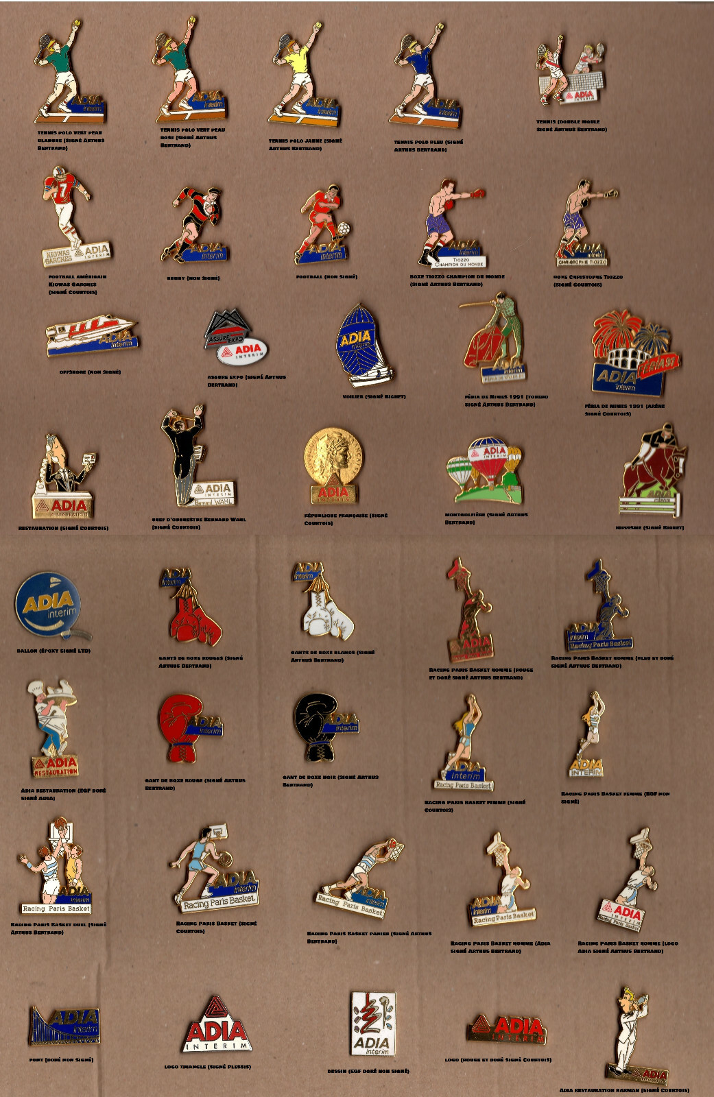 pin's travail intérimaire / Adia Interim (40 versions au choix) | eBay