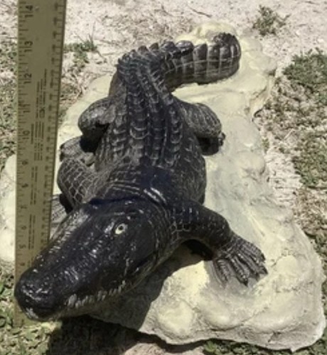 Latex Fiberglass Mold Make Concrete Or Plaster Alligator On Rocks. | eBay