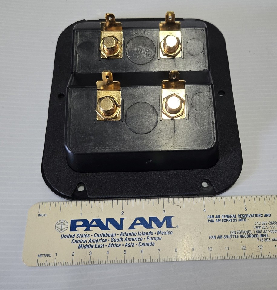 Pair Audio File Extra Large 1" Gold Plated Bi-Amp Speaker Wire ...