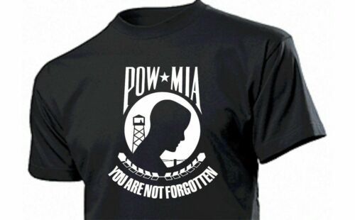 T-Shirt Pow-Mia Flag US Army Vietnam Veteran Memory WW2 WWII Size S-XXL ...