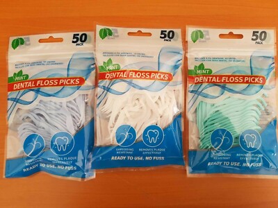150 Pack Dental Floss Picks - teeth clean Care - Disposable Picks ...
