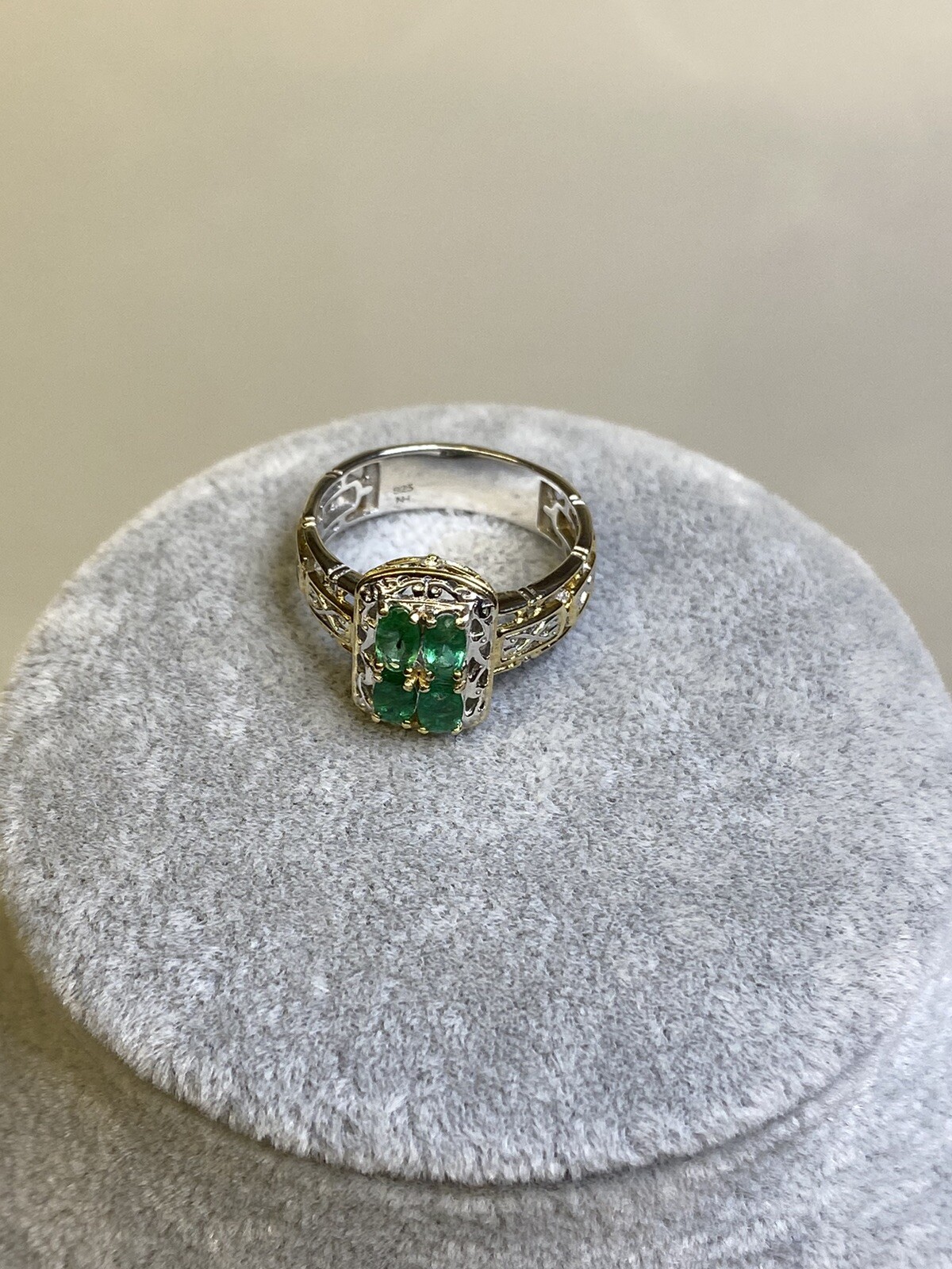 Beautiful Michael Valitutti Gems En Vogue Emerald .925 Ring | eBay