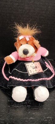 Vintage Lula 1987 North American Bear Co w/ Poodle Skirt Plush Bear 8 ...