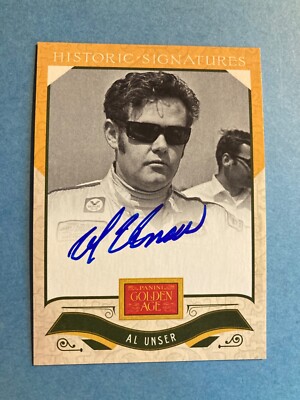 2012 Panini Golden Age Historic Signatures Al Unser AU Autograph | eBay