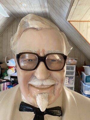 VTG KFC Kentucky Fried Chicken 6’ Colonel Sanders Advertising Statue ...