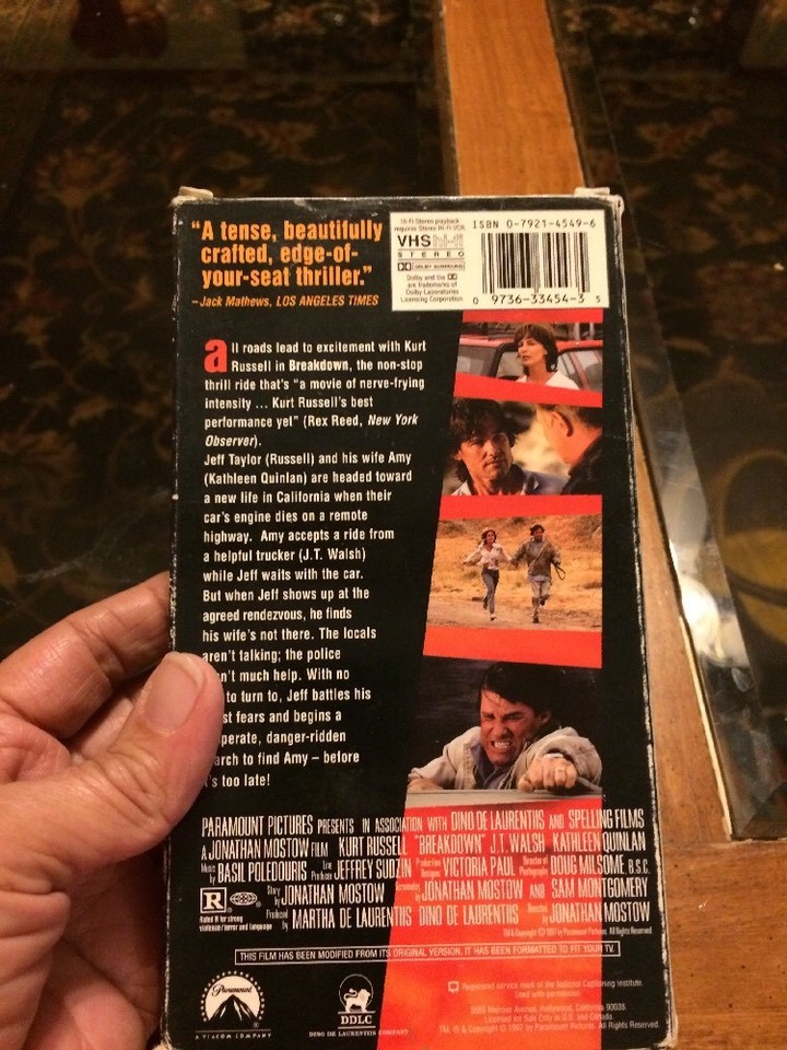 Breakdown (VHS, 1997) 97363345435| eBay