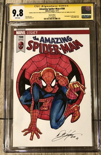 Amazing Spider-Man #789 CGC 9.8 SS Bob Layton Original Comic Art Cover ...