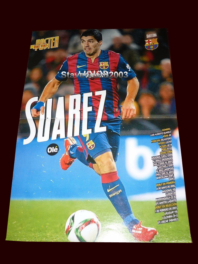 CARLOS TEVEZ (Juventus) - LUIS SUAREZ (Barcelona) - Double Poster 16,14 ...