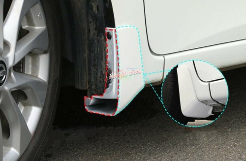White Splash Guards Mud Flaps Mud Guards Fender 4PCS For Nissan Sentra ...