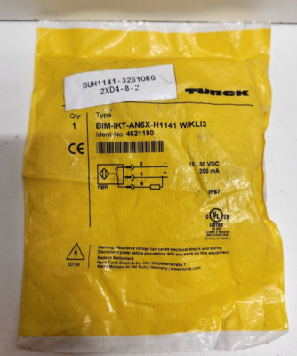 NEW OLD STOCK! TURCK 30V CYLINDER POSITION SENSOR BIM-IKT-AN6X-H1141 W ...