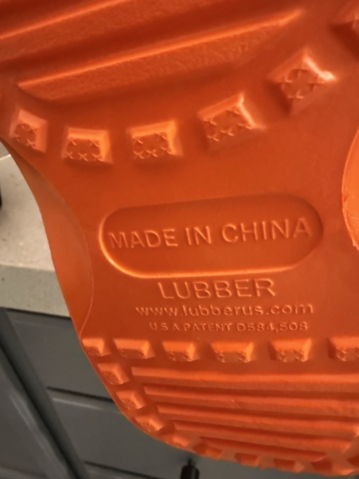 Lubber 9" Tote Handbag Beach Bag Waterproof Orange Rubber Clog | eBay