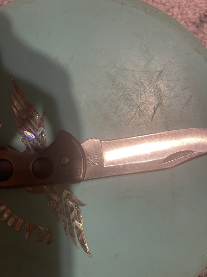 BUCK KNIVES 110 TITANIUM HANDLE KNIFE 560x Made In USA 🇺🇸 | eBay