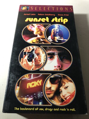 Sunset Strip (2000) VHS Comedy Music Drama Jared Leto Anna Friel ...