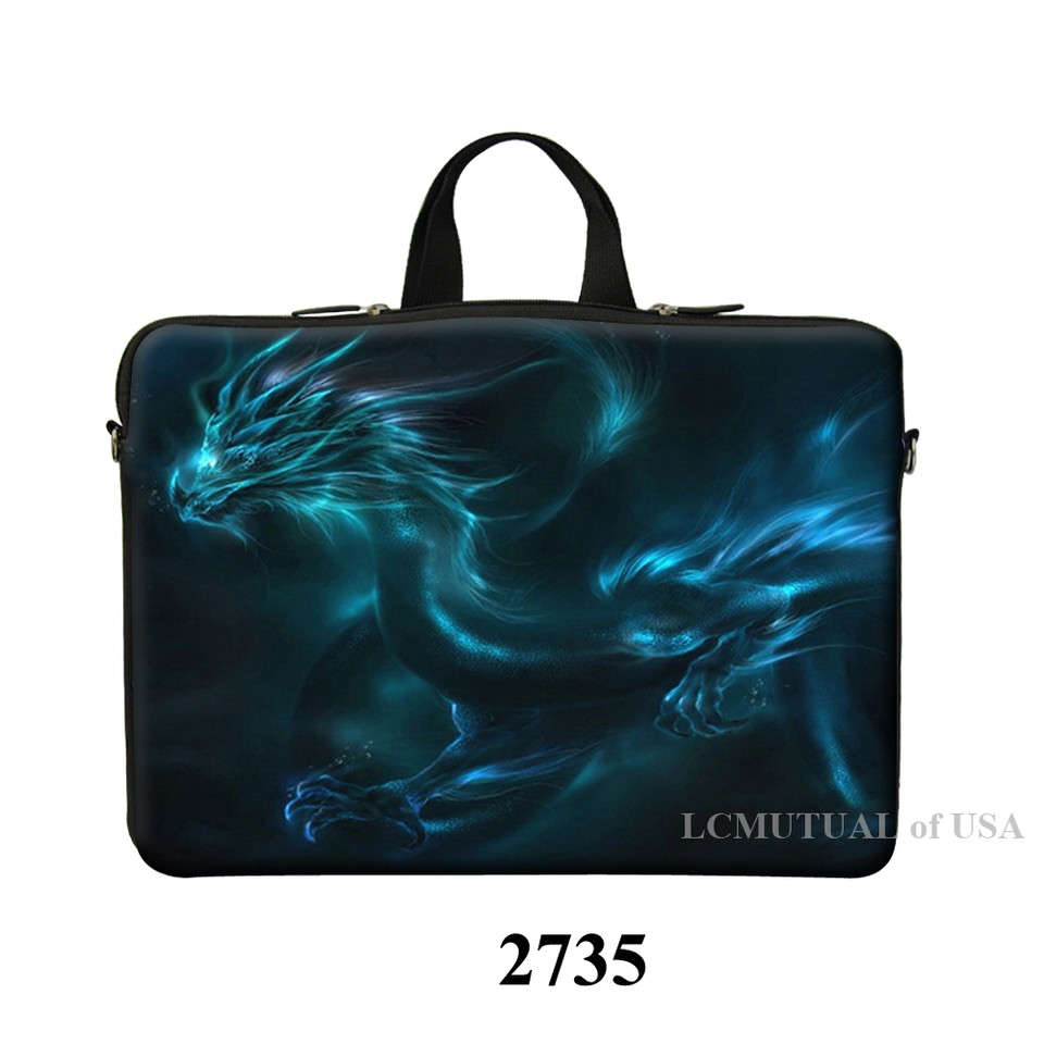 Neoprene Laptop Bag Sleeve Case W. Hidden Handle Fits 10 inch to 17.3 ...