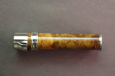 FLY ROD REEL SEAT Maple Burl 11233 Pocketed NS Slide Band 0.435" bore ...