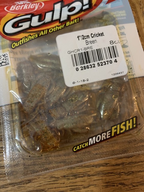 Berkley Ghcr1-bre Gulp Cricket 1" 8pk Bream for sale online | eBay