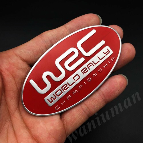 Red Metal WRC World Rally Championship Car Trunk Emblem Badge Decals ...