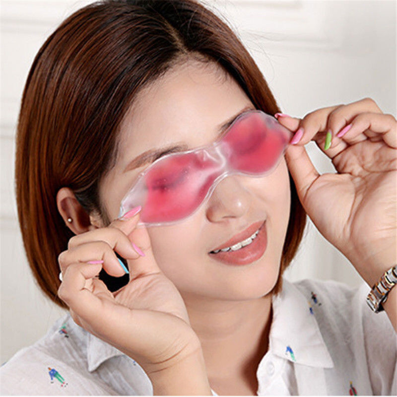 Gel Eye Mask Cold Pack Warm Hot Heat Ice Cool Soothing Tired Eyes ...