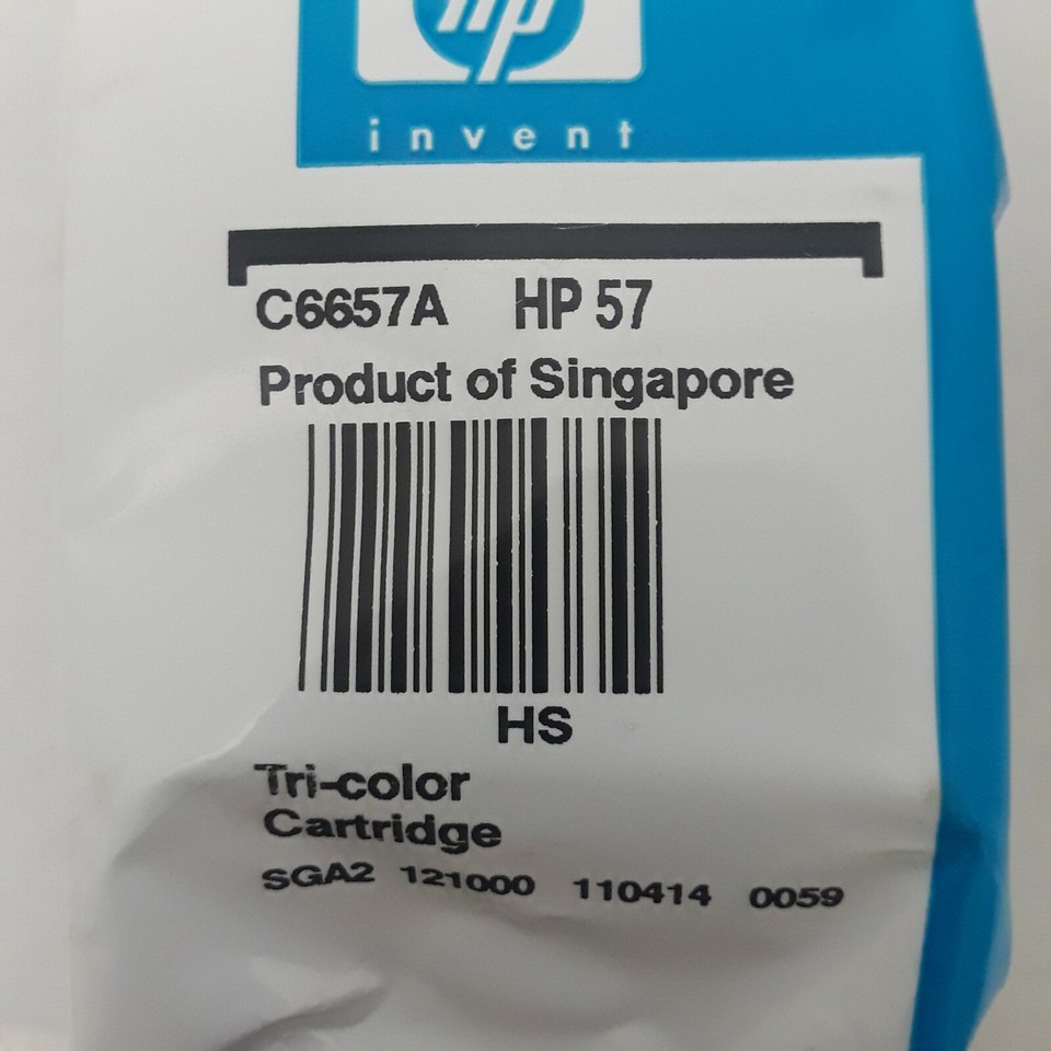 HP 57 Tri-color Printer Ink Cartridge C6657A Hewlett-Packard Lot oF 2 ...
