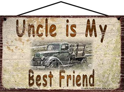 Uncle is my Best Friend Sign Vintage Style Family Home Décor Uncles Old ...