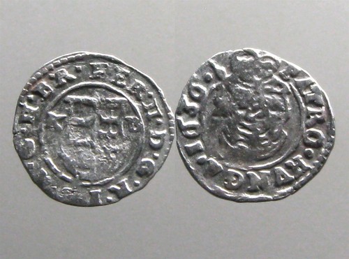 FERDINAND II HUNGARY AR DENAR__Dated 1636 AD__Madonna/Child___EARLY ...