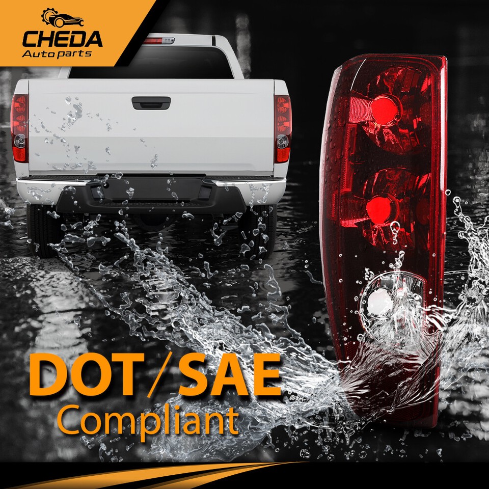 Fit For Chevy Colorado/gmc Canyon 2004-2012 Red Clear Rear Brake Tail ...