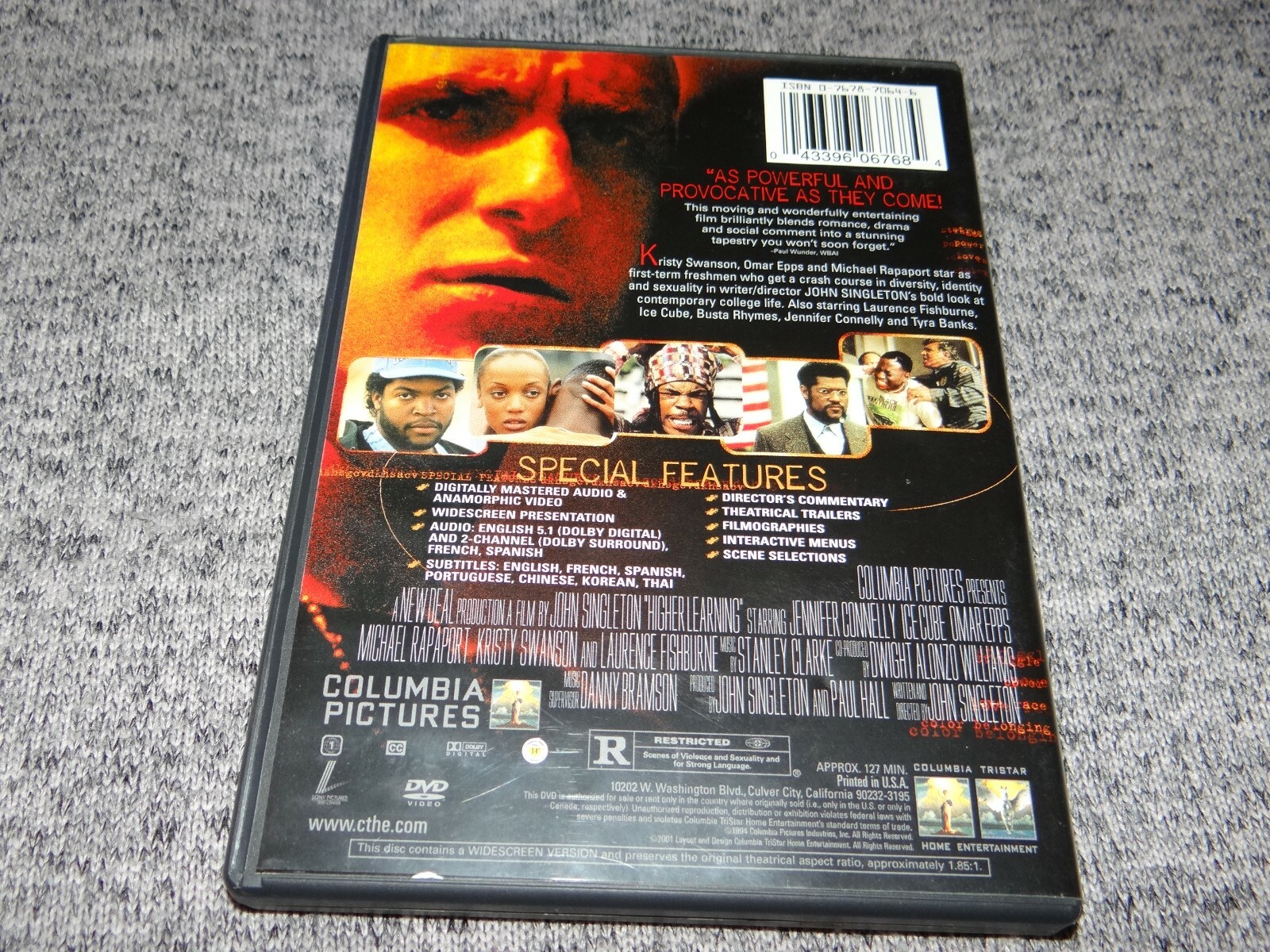 John Singleton HIGHER LEARNING 1995 WS DVD ICE CUBE Omar Epps MICHAEL ...