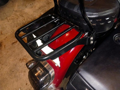 MOFUN Black Sport Luggage Rack For Harley Heritage Classic, Street Bob ...