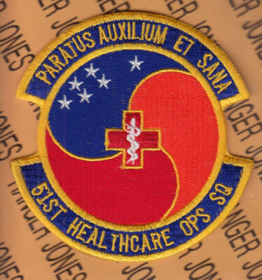 USAF Air Force 51st Healthcare Operations Sq HCOS ~3.75" patch c/e | eBay