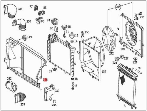 Original Mercedes Luftschallwand S210 W210 2105000316 | eBay