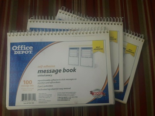 Office Depot message books, set of 3 books | eBay