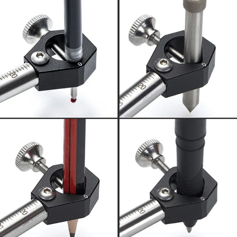 Woodworking Linear Arc Scriber Tool DIY Scribe Tool Draw Circle ...