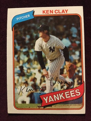 1980 Topps #159 Yankees Ken Clay Baseball Card | eBay