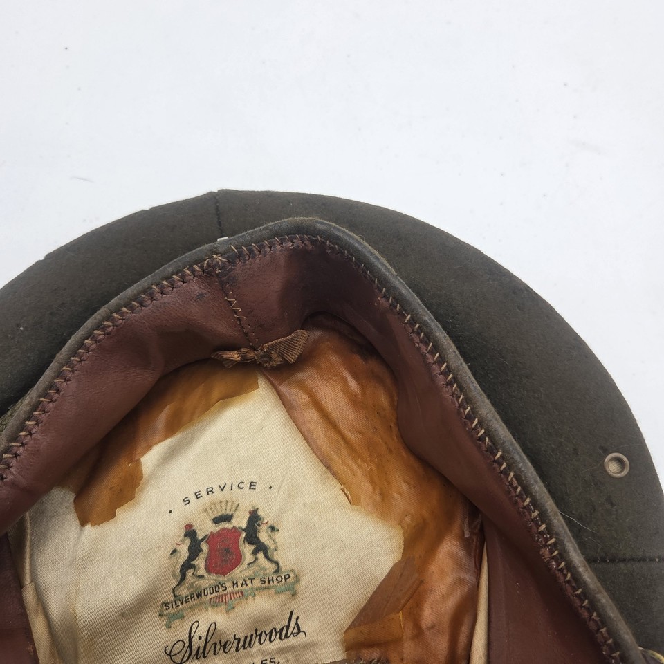Vintage Silverwoods Hat Shop Los Angeles Wool Leather Motoring Cap ...